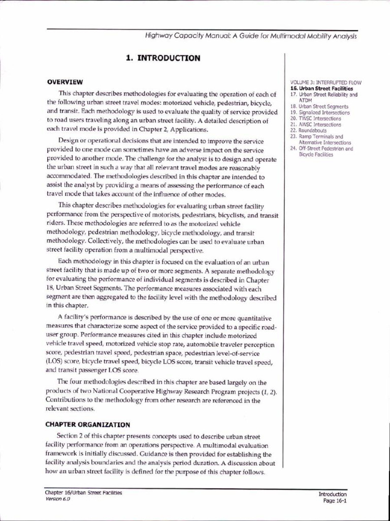 Highway-Capacity-Manual-2016 Vol3 Interrupted Flow Cap 16. Urban Street Facilities | PDF ...