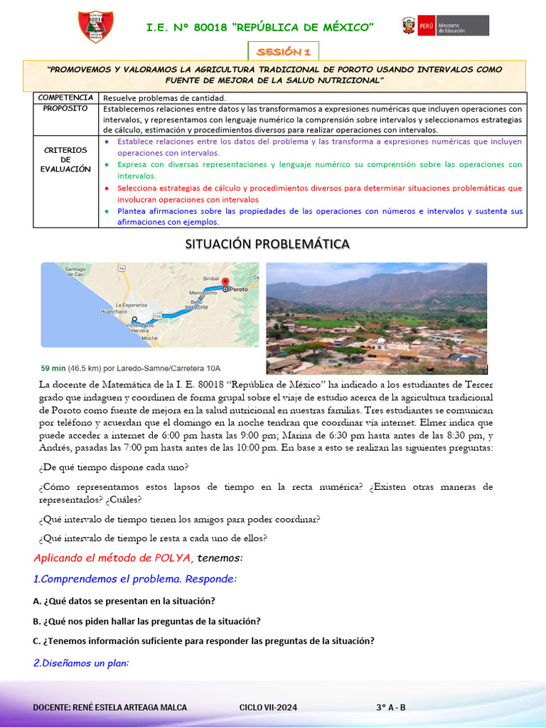 Mat3 Actividad U4s1 Intervalos | PDF | Intervalo (Matemáticas) | Matemáticas