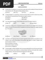 DPP - 04 - Circular Motion JEE Mains PYQ | PDF | Acceleration ...