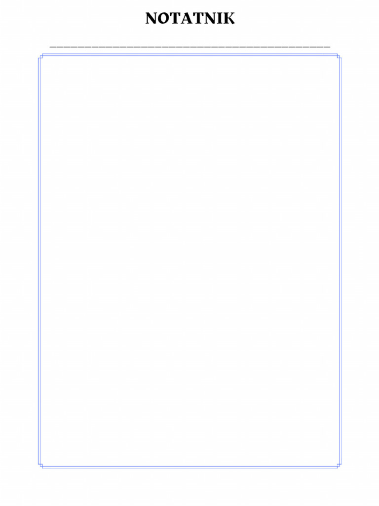 Notatnik | PDF