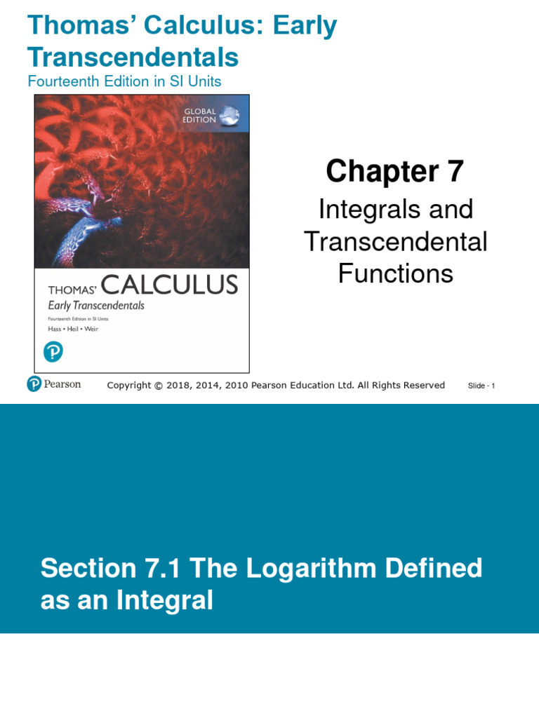 Calculus 7 | PDF | Logarithm | Exponential Function