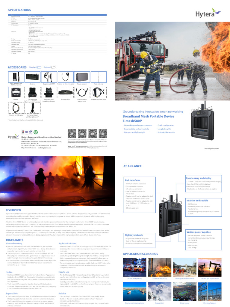 Mesh580P Broadband+Mesh+Portable+Device Brochure Preview | PDF | Hdmi ...