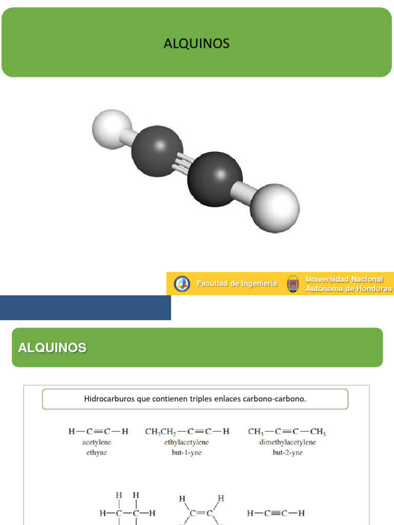 Alquinos | PDF | Alqueno | Hidrocarburos