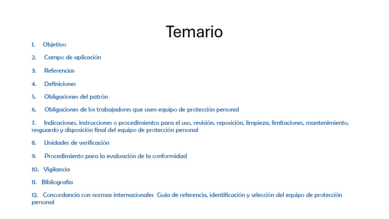 Temario EPP Basico | PDF