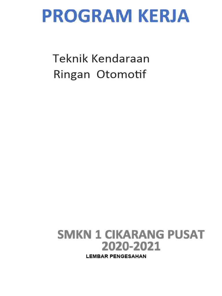 Proker Tkro 20 21 | PDF | Karier & Perkembangan | Teknologi & Rekayasa