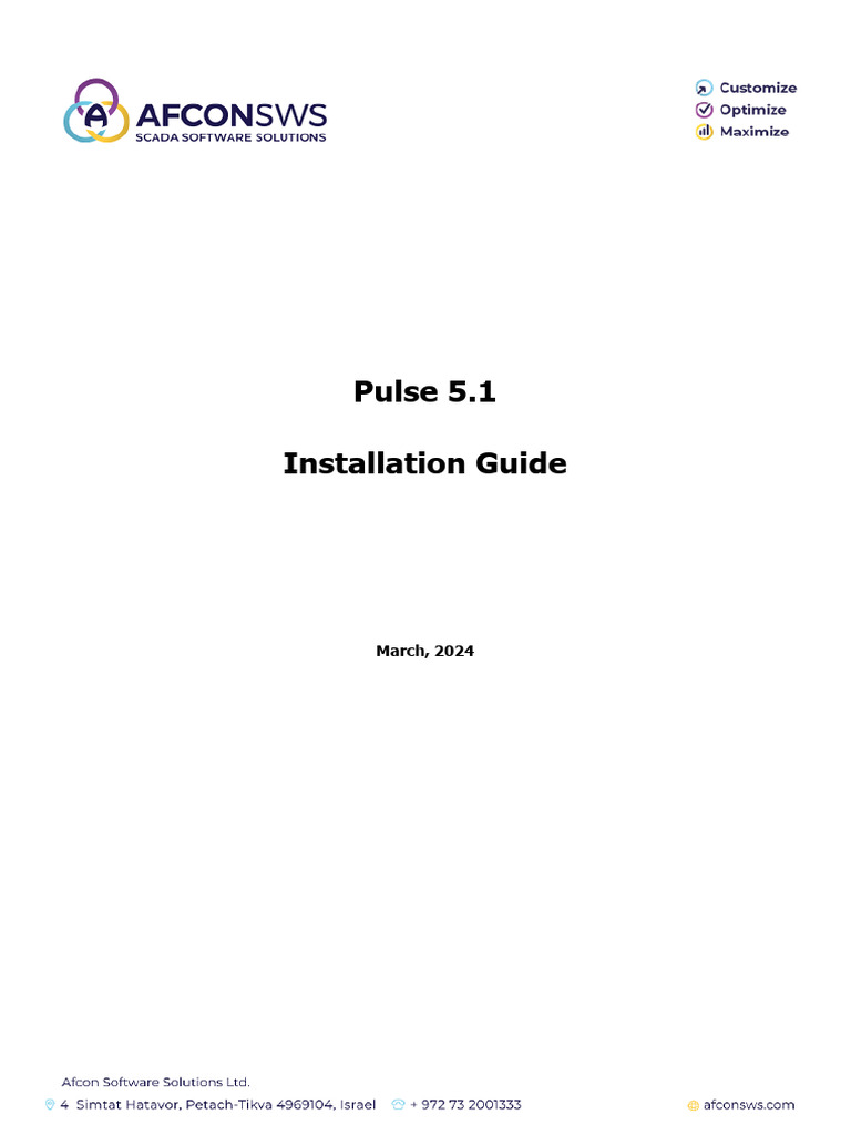 Pulse 5.1 Installation Guide | PDF | Installation (Computer Programs ...