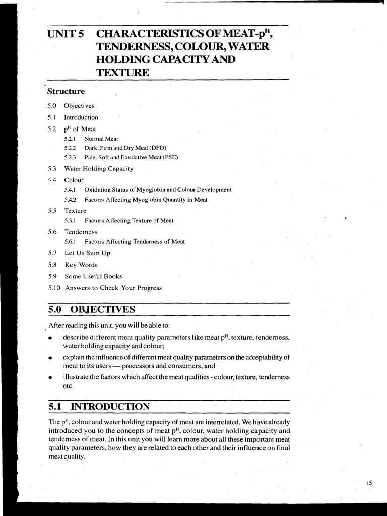Unit 5 | PDF | Meat
