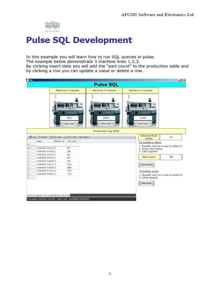 Chapter 8 - Pulse SQL Development | PDF | Microsoft Sql Server | Sql