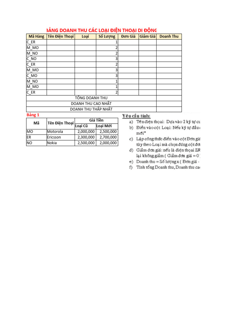 Giai de Thi Excel 003 | PDF