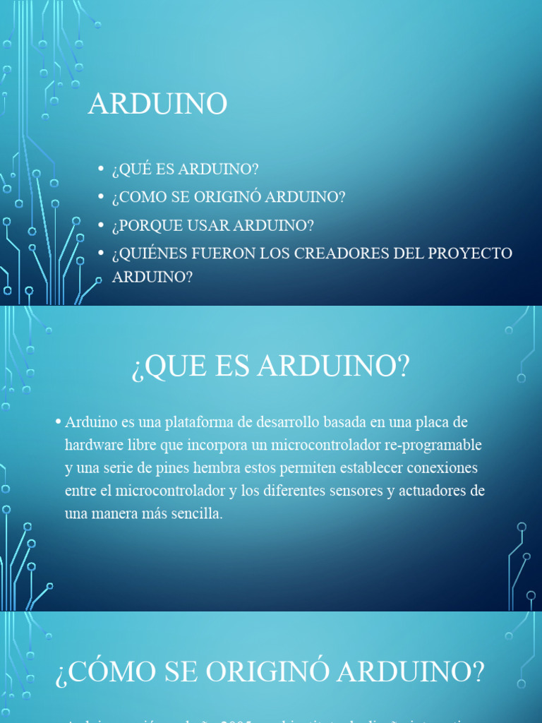 Presentacion Arduino Herramientas Informáticas | PDF | Informática | Tecnología