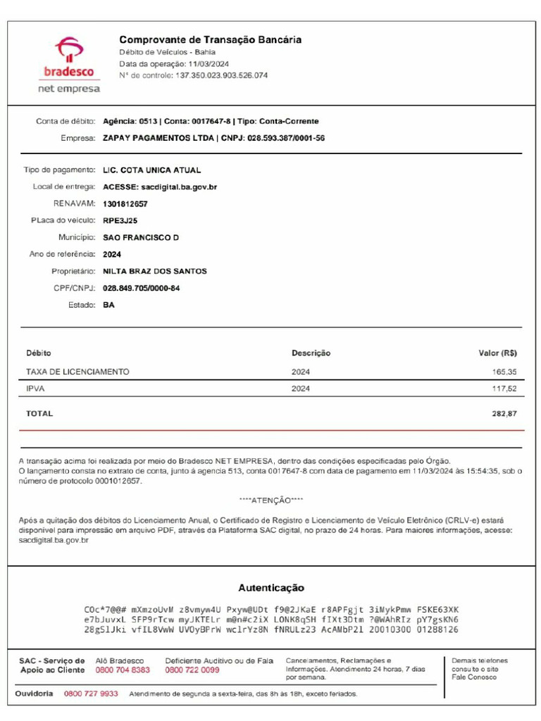 PDF Documento Da Moto - Cópia | PDF