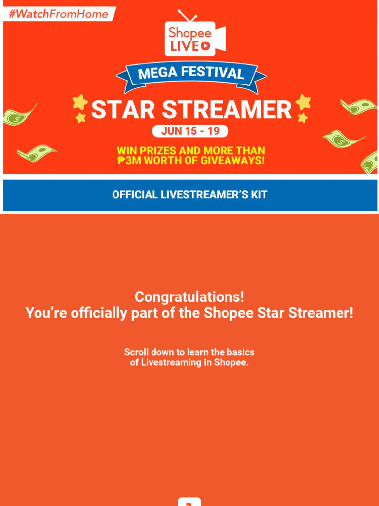 Shopee Star Streamer Kit | PDF | Streaming Media | Social Media