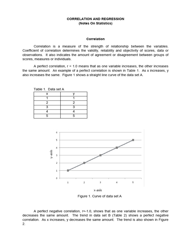 Stat Notes On Correlation Regression | PDF | Linear Regression ... Stat Notes On Correlation Regression | PDF | Linear Regression ...