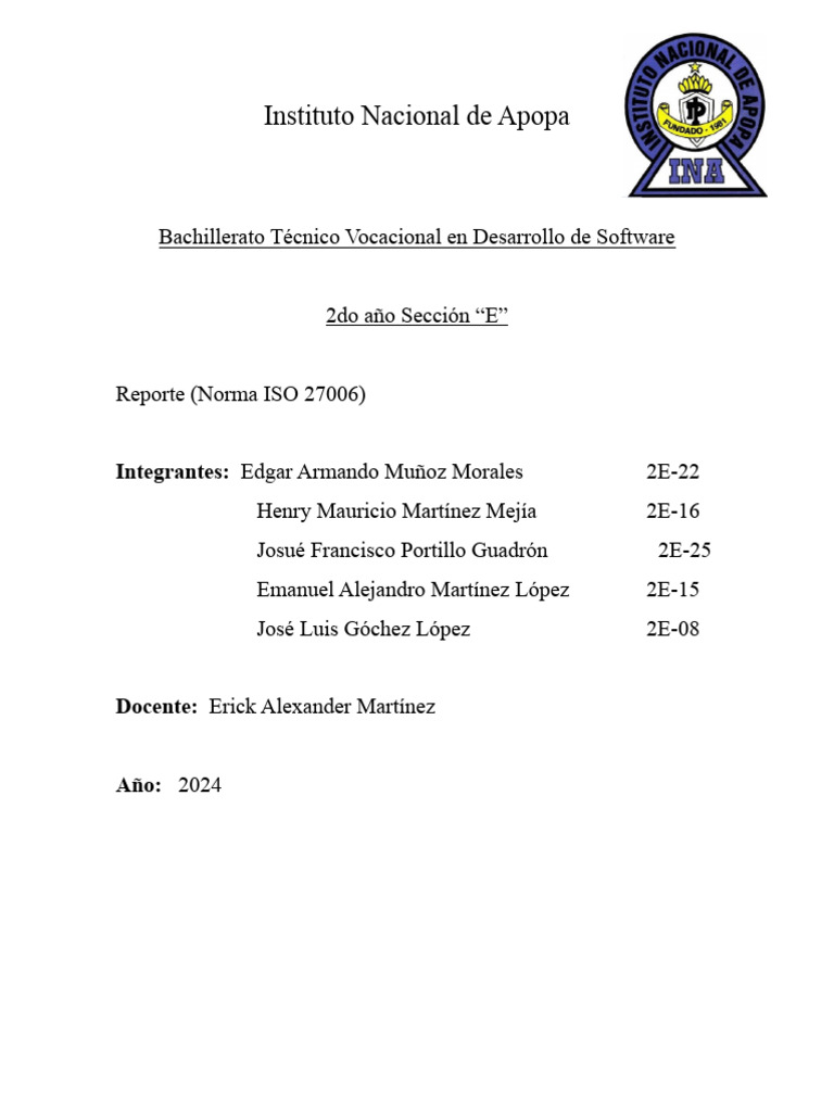 Reporte Modulo | PDF | Seguridad de información | Auditoría