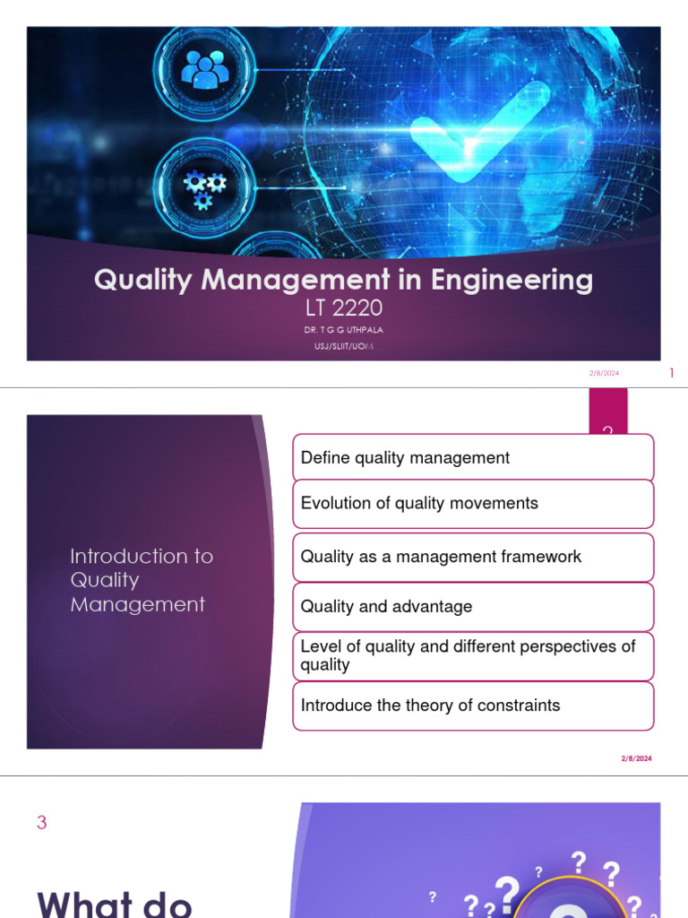 QMS 1 & 2 | PDF | Quality Assurance | Quality (Business)