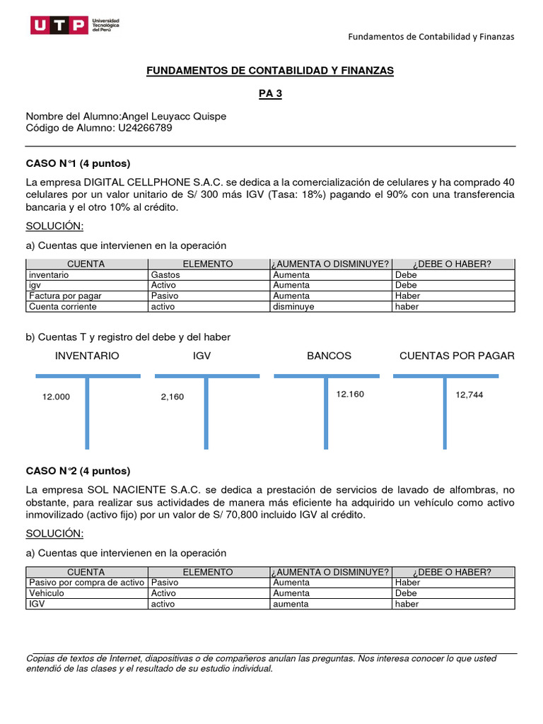 Ejercicios de partida doble | PDF | Contabilidad | Negocios económicos