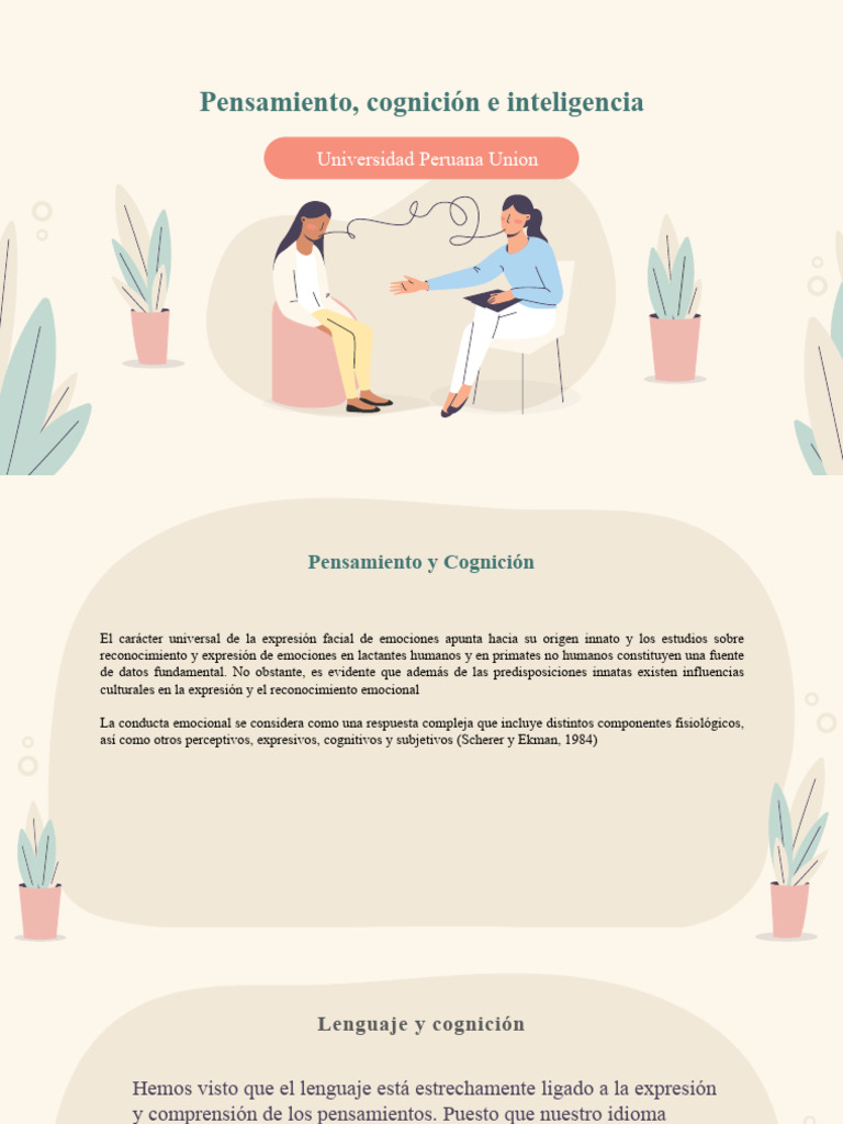 Cognicion Pensamiento E Inteligencia 1 Pdf Inteligencia Las