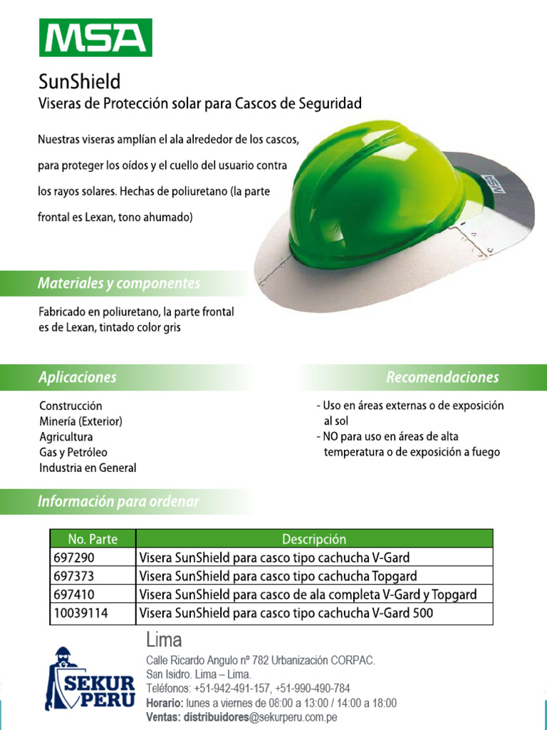 Msa - Protector Solar 1 | PDF