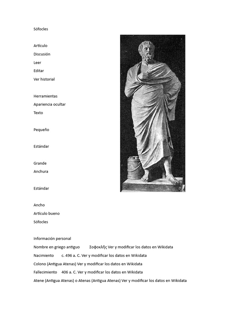 Biografia de Sófocles | PDF | Sófocles