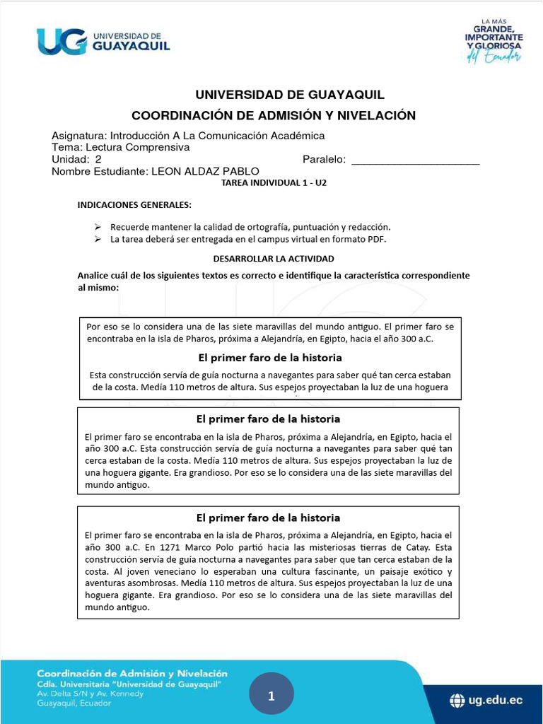 U2-Tarea 1-S4 | PDF