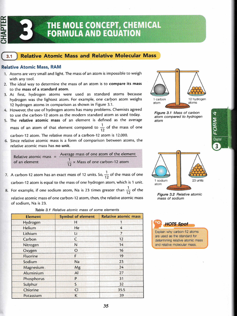 Chapter 3 | PDF | Mole (Unit) | Molecules