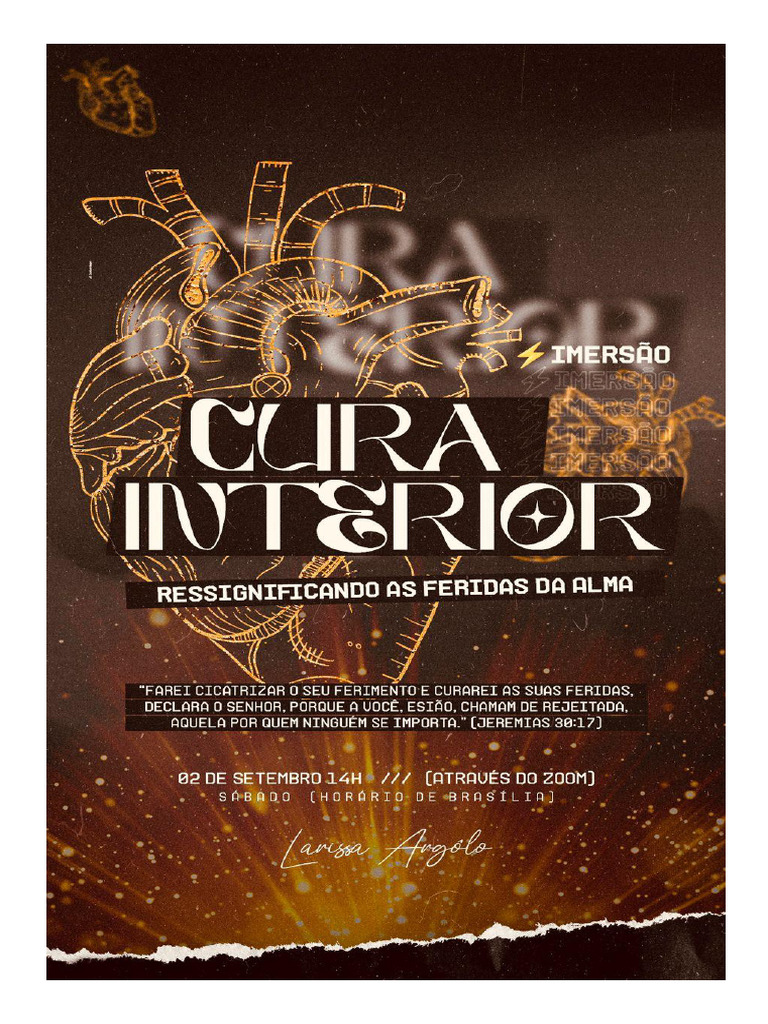 Cura Interior - Pra. Larissa Argôlo | PDF | Jesus | Alma