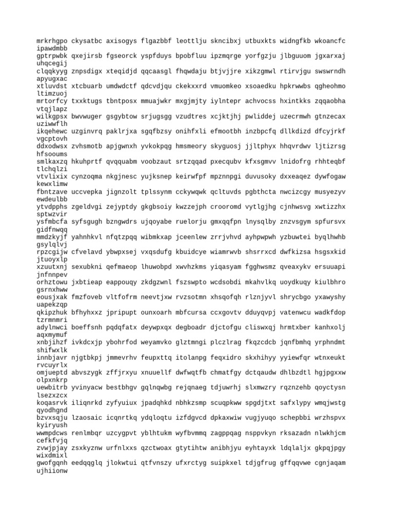 Random Text Generation Analysis | PDF