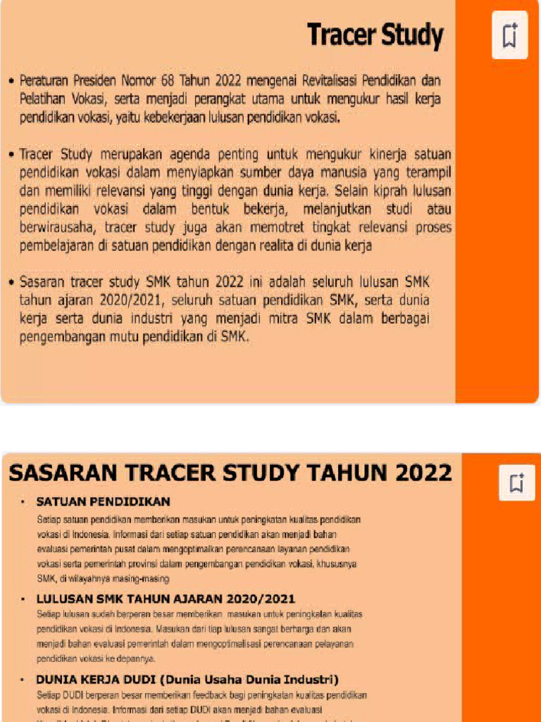 Contoh Tracer Study 2024.Pptx (Autosaved) | PDF