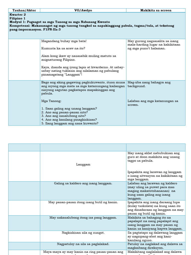Grade 1 Module 1 Quarter 2 Final | PDF