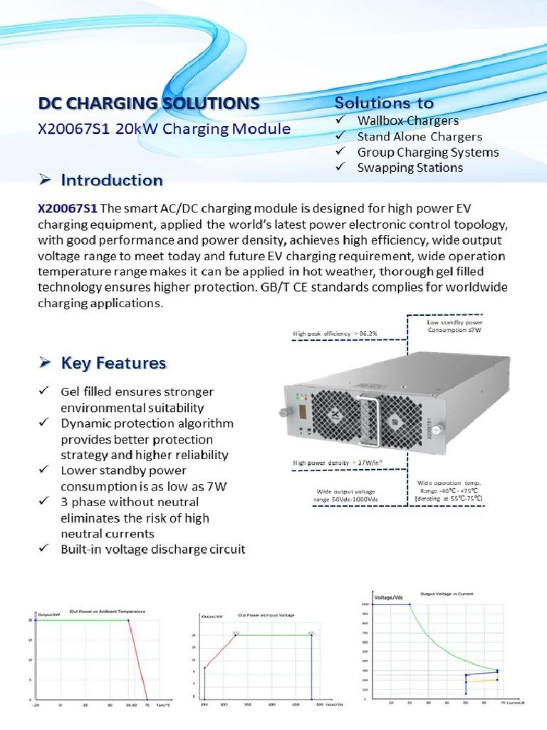 20kW High Voltage Charging Module 50-1000V | PDF