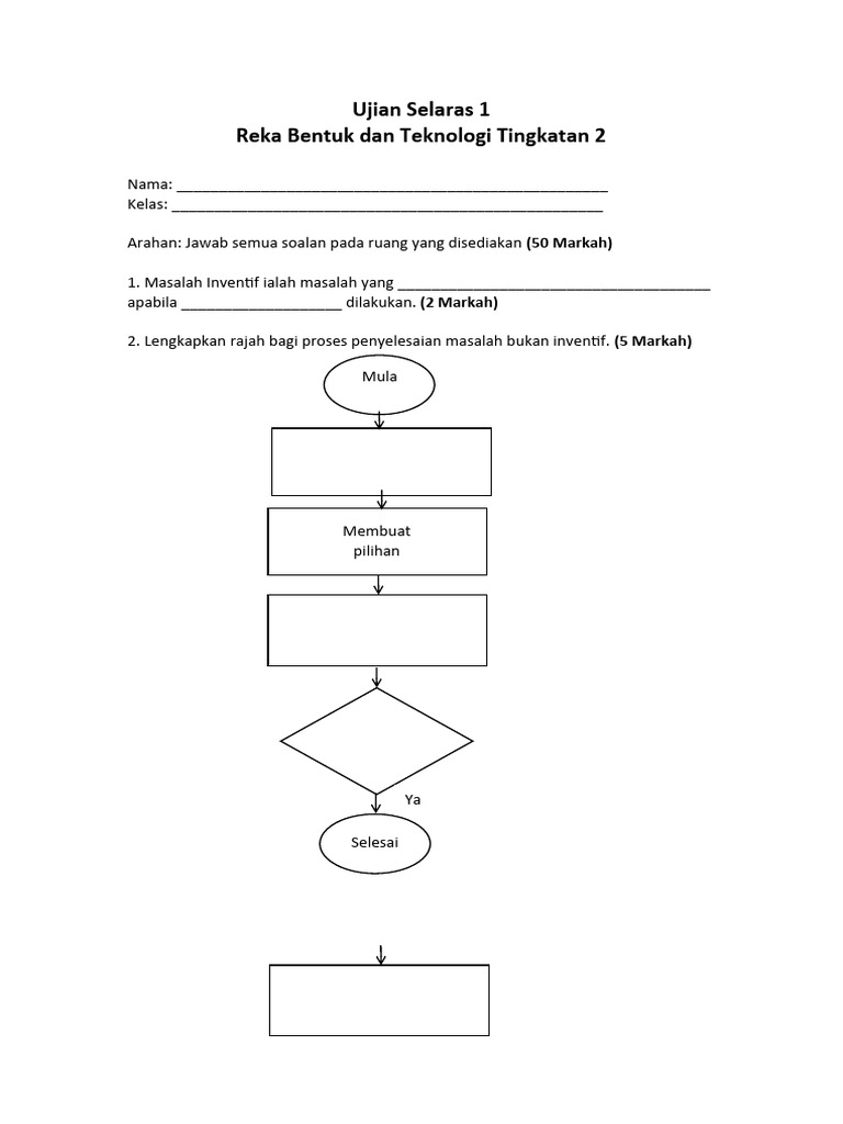 Ujian Selaras 1 RBT F2 | PDF