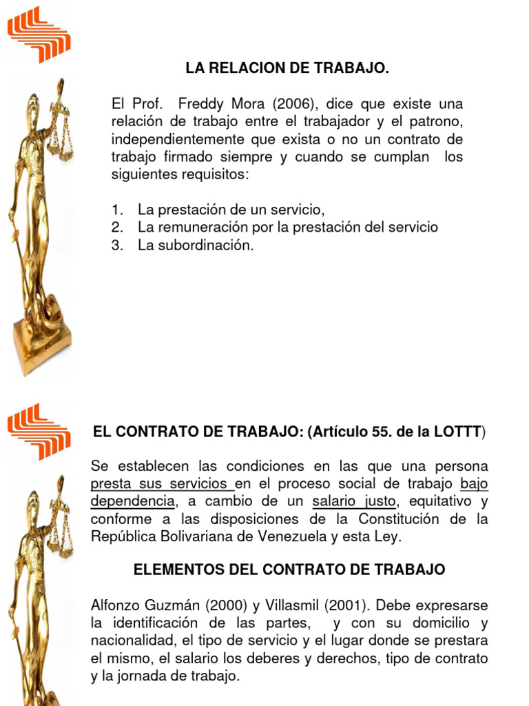 Relación y Contrato de Trabajo | PDF | Salario | Derecho laboral
