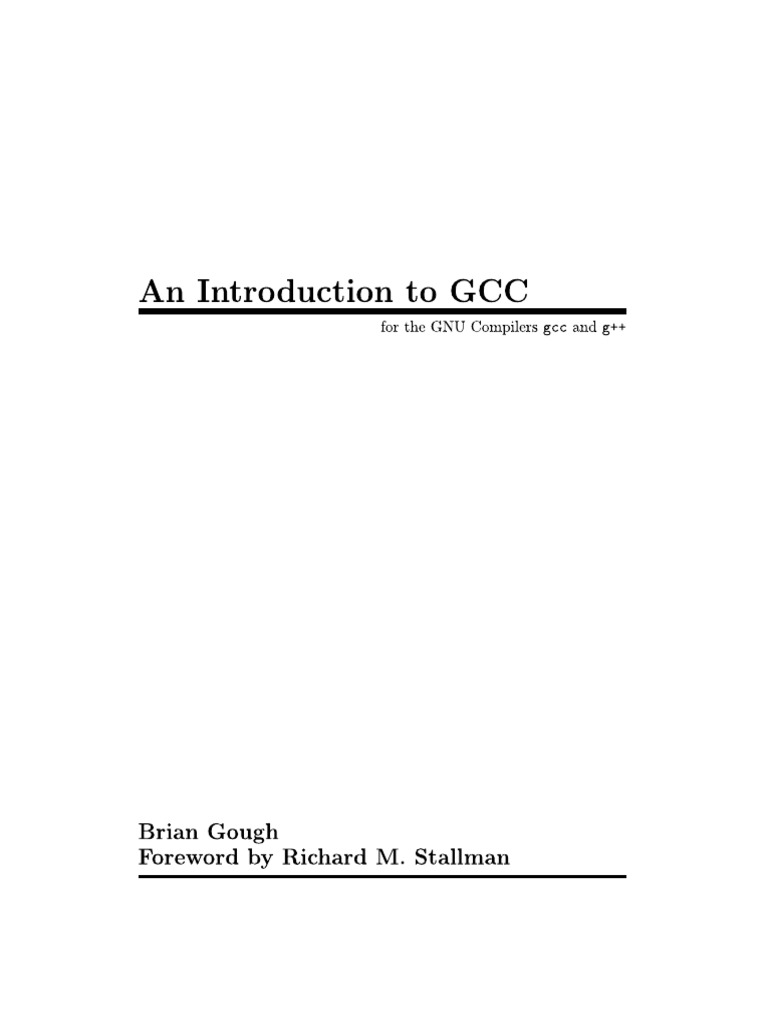 An Introduction To Gcc – PING