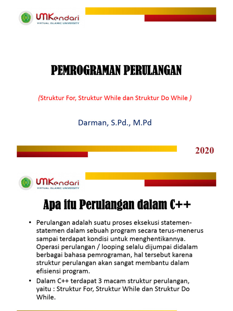 #11 Perulangan | PDF | Komputer