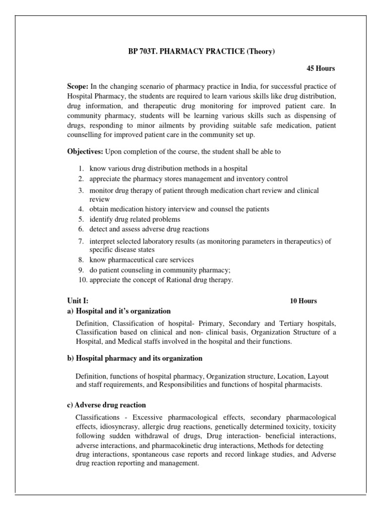 Pharmacy Practice | PDF | Pharmacy | Over The Counter Drug