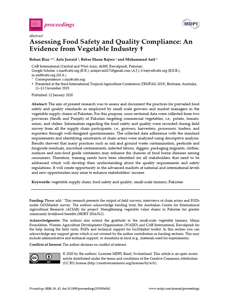 Assessing Food Safety and Quality Compliance_An Evidence From Vegetable ...