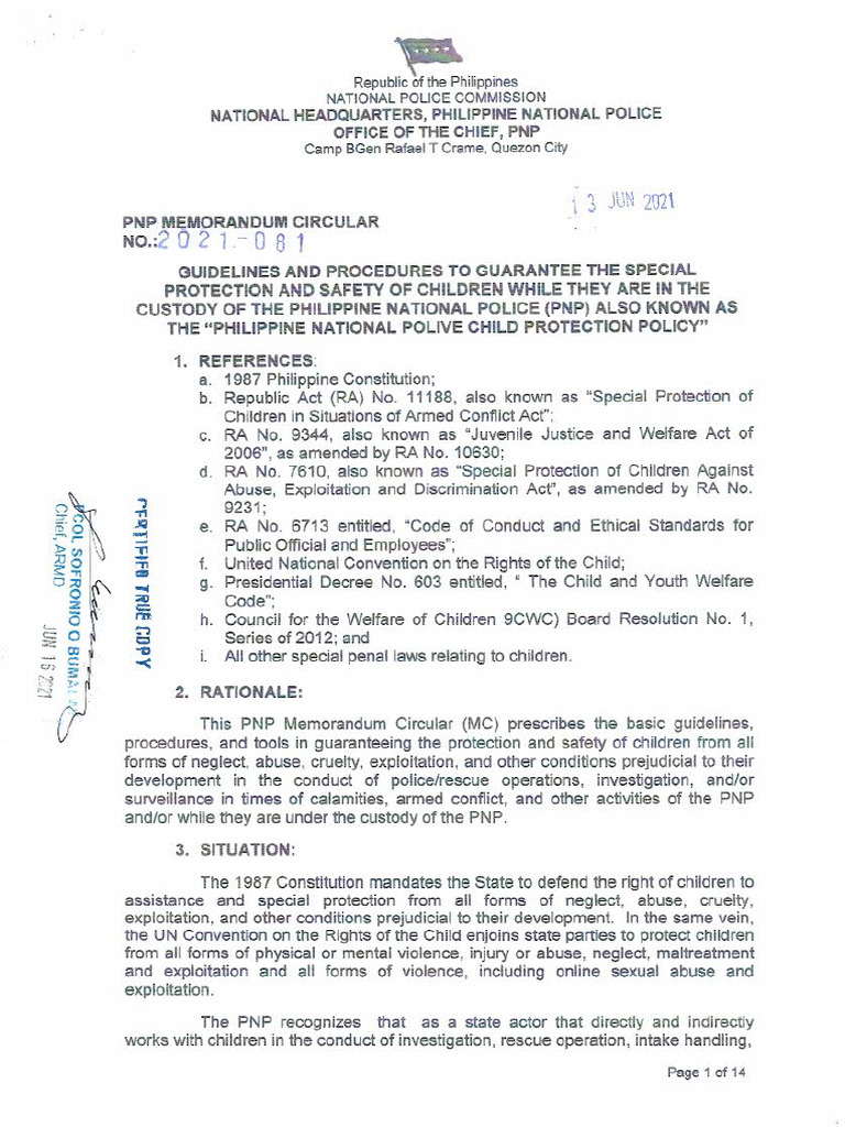 PNP MC 2021 081 | PDF