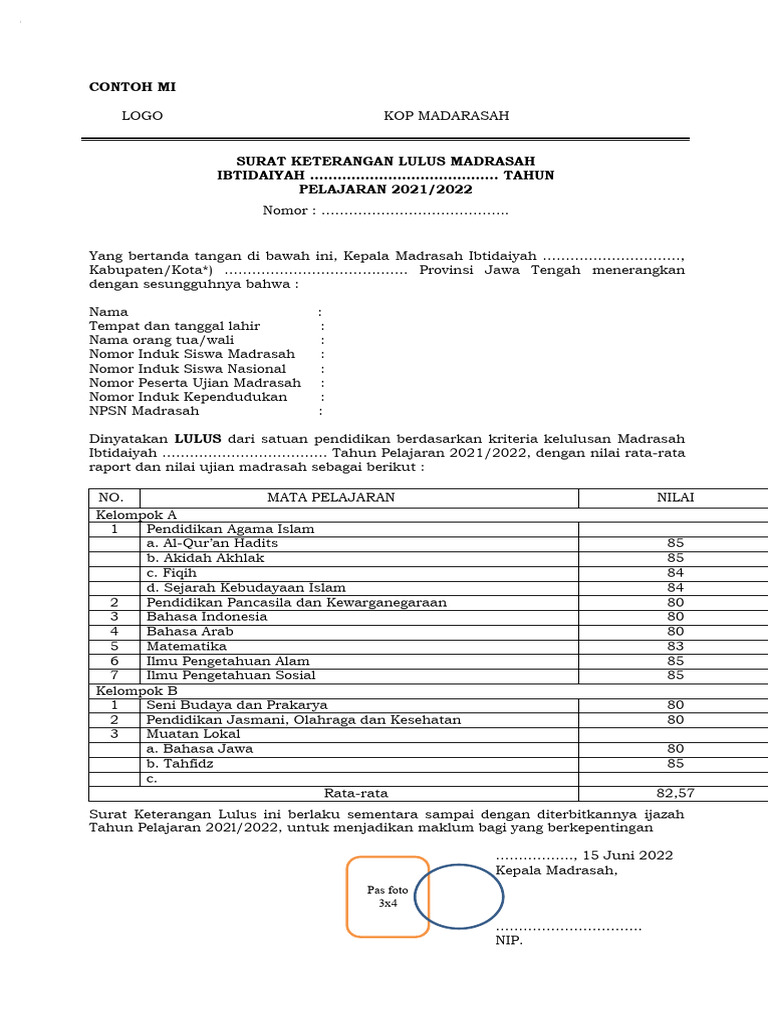 SKL Madrasah | PDF
