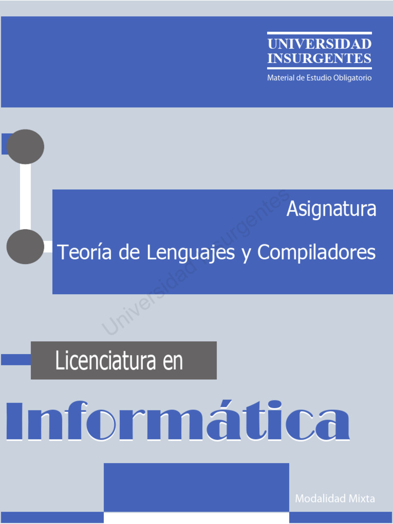 1teoría de Lenguajes y Compiladores ME | PDF | Lenguaje de programación ...