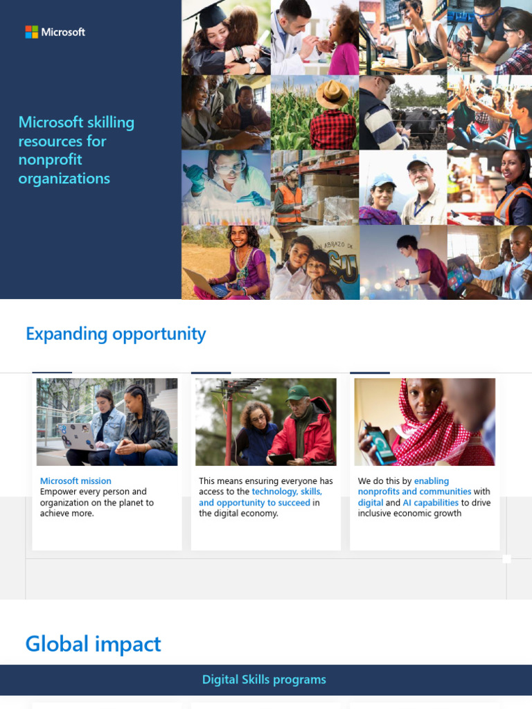 Microsoft Skilling Resources For Nonprofits | PDF | Computer Security | Security