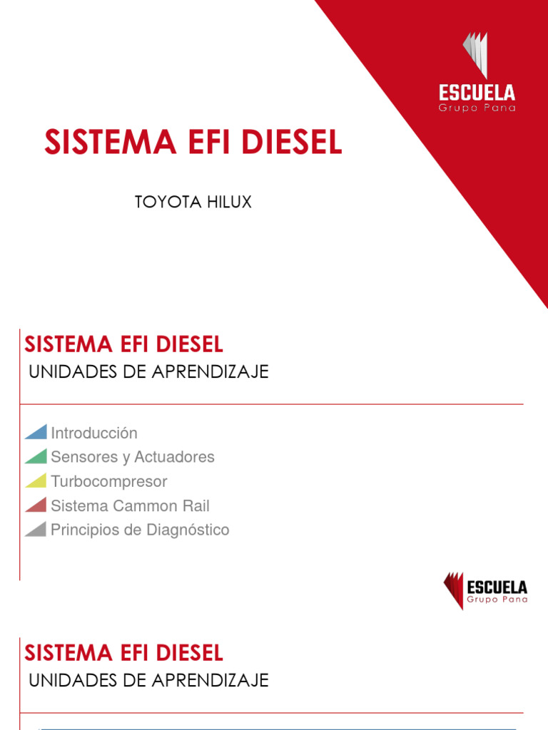 Guía EFI Diesel para Toyota Hilux | PDF | Turbocompresor | Inyección de ...