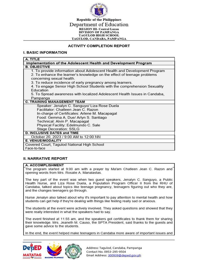 ACR Adolescent Health | PDF | Wellness