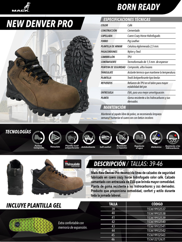 Mack New Denver Pro | PDF | Sector secundario de la economía | Materiales