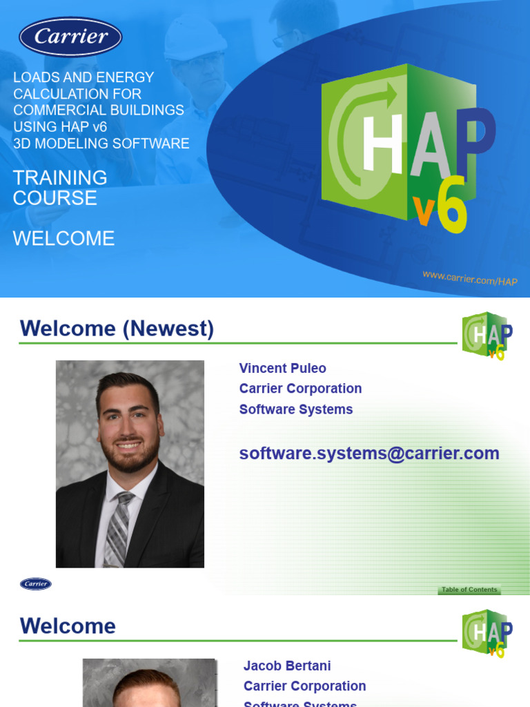 HAP V6 Training Presentation Final | PDF | Heat | Computer File