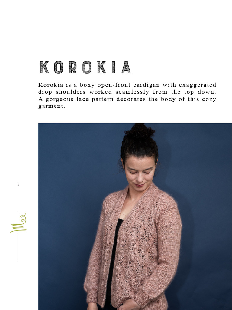 Korokia_pattern_-_April_2021 | PDF | Knitting | Gauge (Knitting)