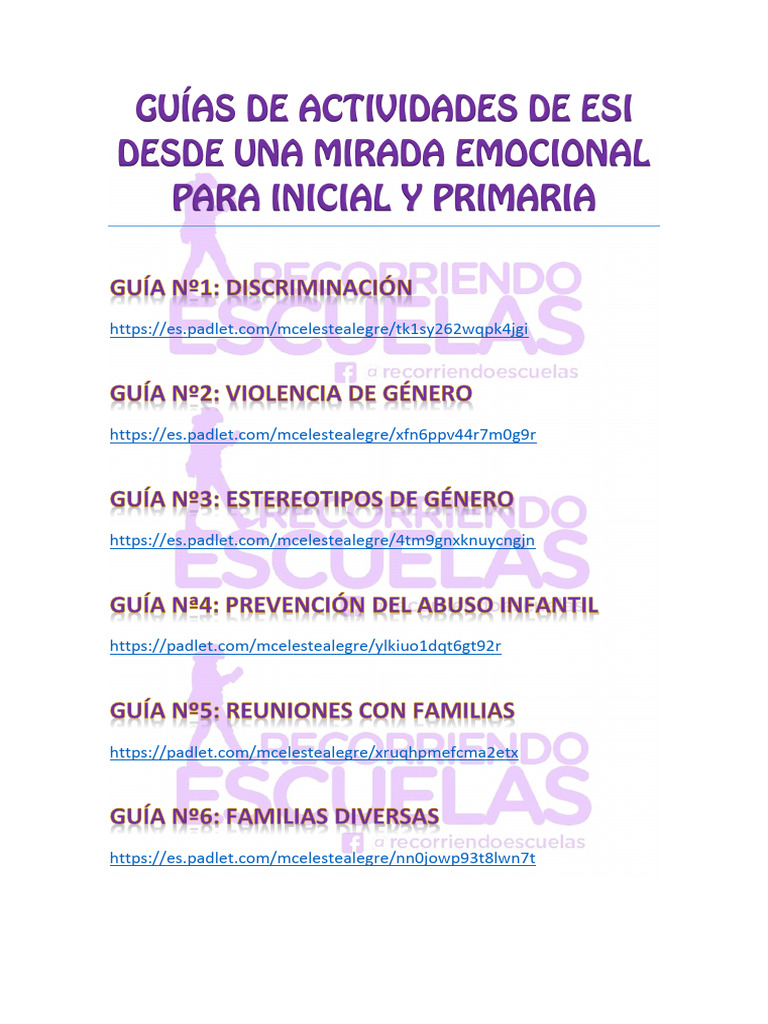 Guías de Actividades de ESI Inicial y Primaria | PDF | Technology & Engineering
