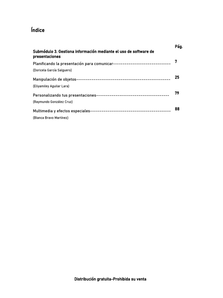Submódulo 3. Gestiona Información Mediante El Uso de Software de Presentaciones | PDF ...
