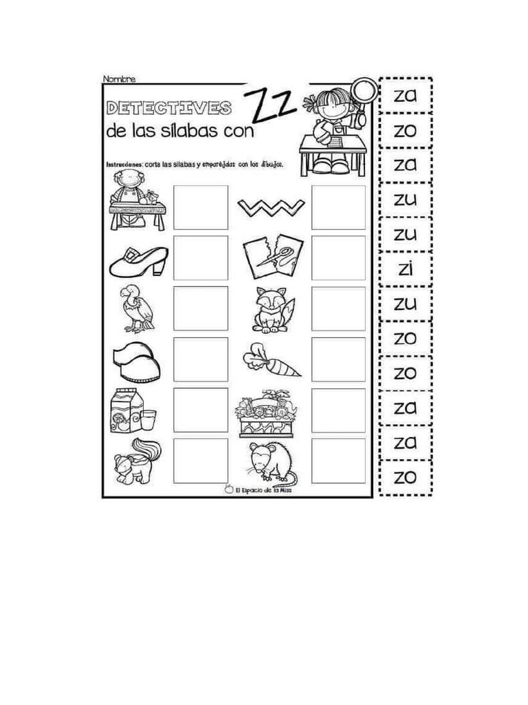 Silaba Za Ze Zi Zo Zu | PDF