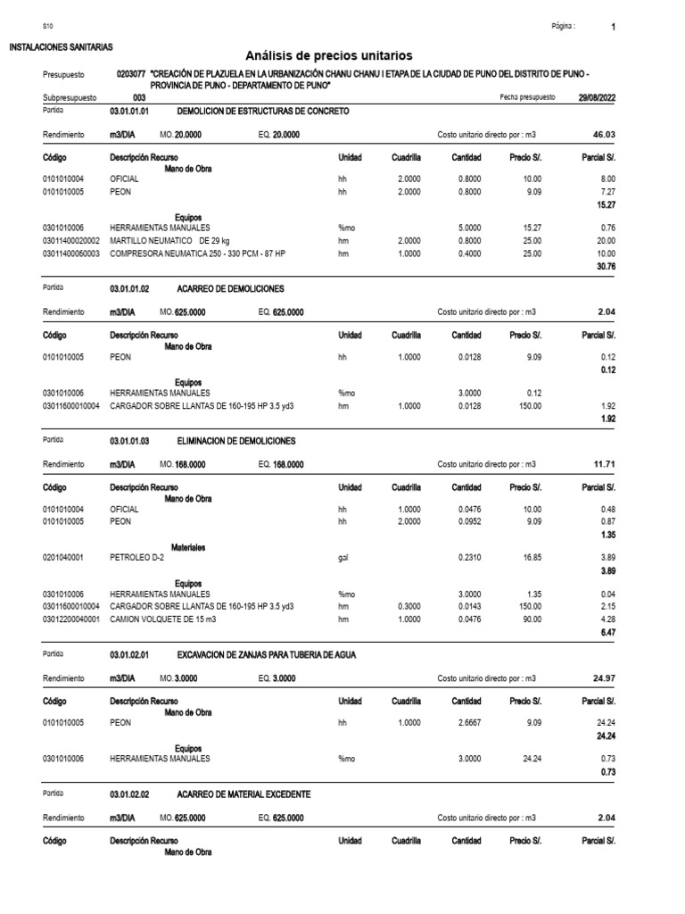Acu Sanitarias | PDF