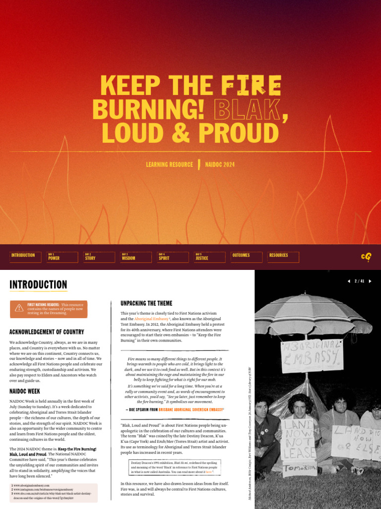 Keep The Fire Burning Resource 2024 | PDF | Indigenous Australians ...